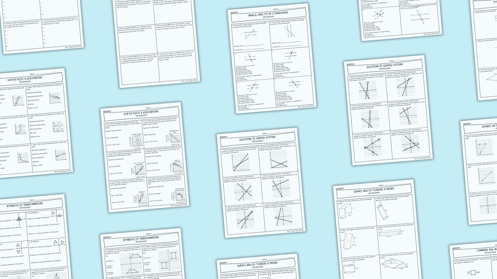 Full Year Differentiated Worksheets – Casias Math